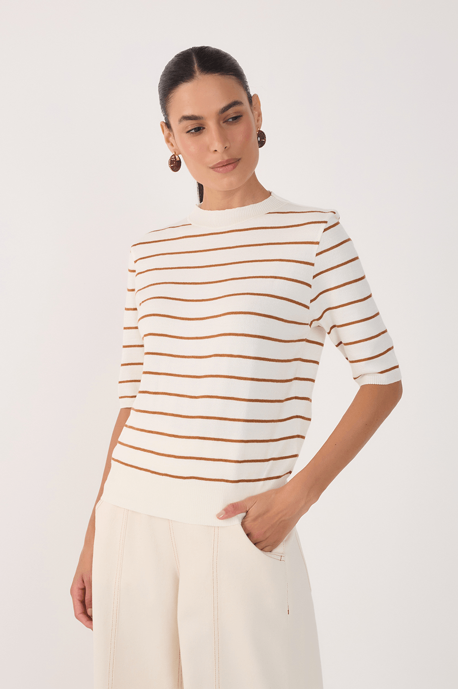 Blusa Tricot Manga Curta - 02.08.3192|2353